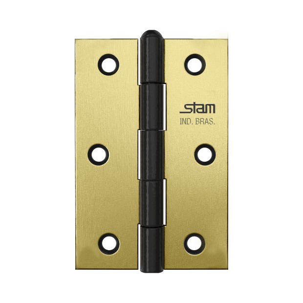 Dobradiça 3 1/2 X 2 5/16 X 1,5mm Oxidado Pino Reversível 3 un. Enc ...